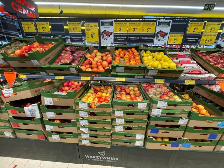Wzrost cen owoców i warzyw w Polsce jeden z najniższych na świecie